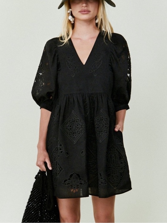 HUNTER BELL | Dresses | Hunter Bell Black Womens Medium Maya Black ...